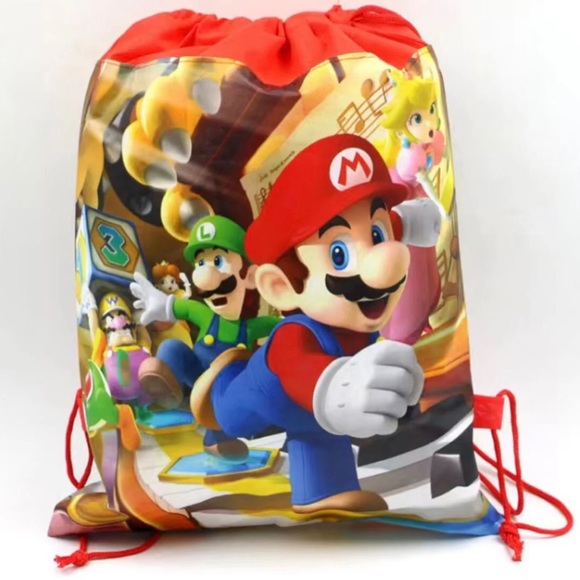 Other | 24 Super Mario Draw String Backpacks Perfect For A Birthday ...